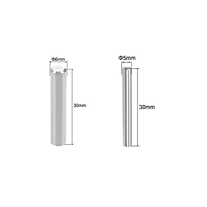uxcell 5X 30mm and 6X 30mm Dowel Pin 304 Stainless Steel Cylindrical Shelf Support Pin for Connecting and Positioning, 20in 1 Set