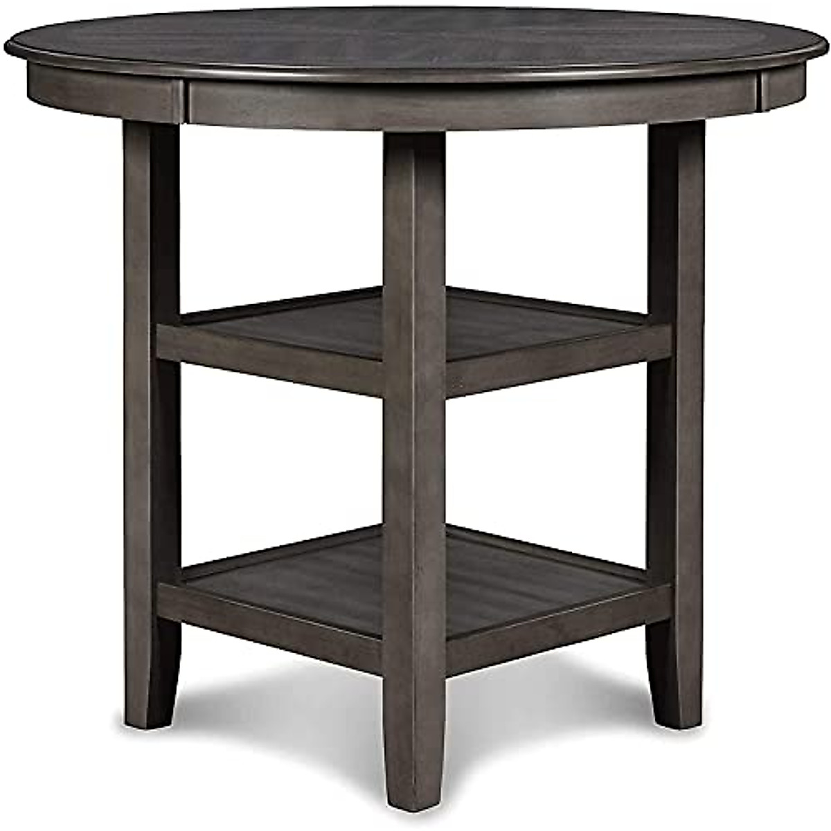 New Classic Furniture Gia 5-Piece Counter Dining Table Set, 42.25-Inch, Gray