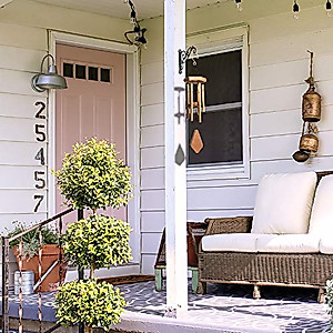 HongKim 2 Pieces 6-Inch Outdoor Indoor Small Decorative Iron Wall Hooks for Hanging Lanterns Solar Lights Bug Zappers Hummingbird Feeders Wind Chimes Hangers, Black