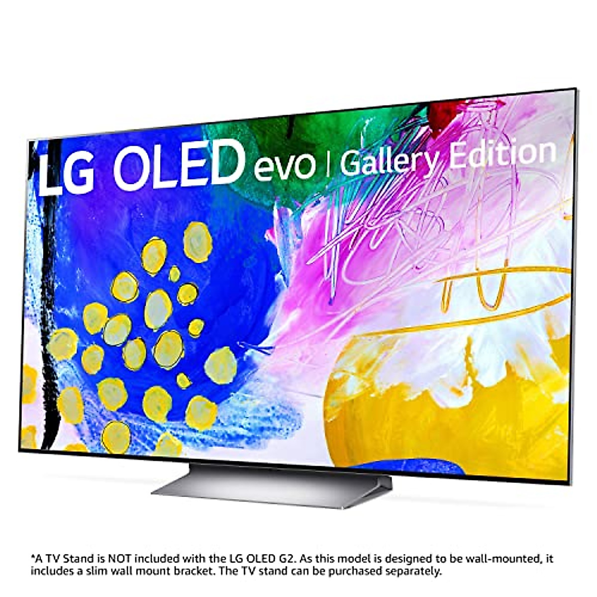 LG 55-Inch Class OLED evo Gallery Edition G2 Series Alexa Built-in 4K Smart TV, 120Hz Refresh Rate, AI-Powered 4K, Dolby Vision IQ and Dolby Atmos, WiSA Ready, Cloud Gaming (OLED55G2PUA, 2022)