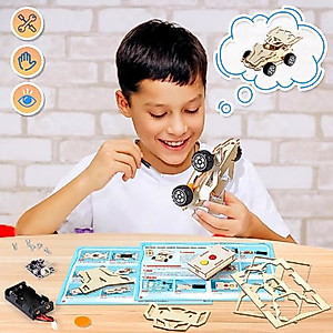 EDUJOY Kids Toys for 6 7 8 9 10 Year Old Boys Gifts,STEM Projects Science Kits Crafts for Kids Ages 8-12,DIY Model Cars Kit Educational Building Toys for 6 8 10 Year Old Boys Toys Age 6-8-10-12, Teen