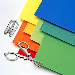 XINMEIWEN 12Pcs Small Folding Scissors Portable Travel Scissors Stainless Steel Cutter Mini Scissors Set for Home Office and Travel Trip Scissors