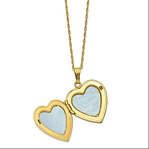 IceCarats 10K Yellow Gold Chain Necklace Black Hills Personalized Photo Locket