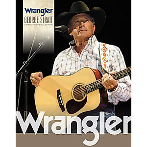 Wrangler Men's Western George Strait One Pocket Button Long Sleeve Woven Shirt,Flat Black,XXL