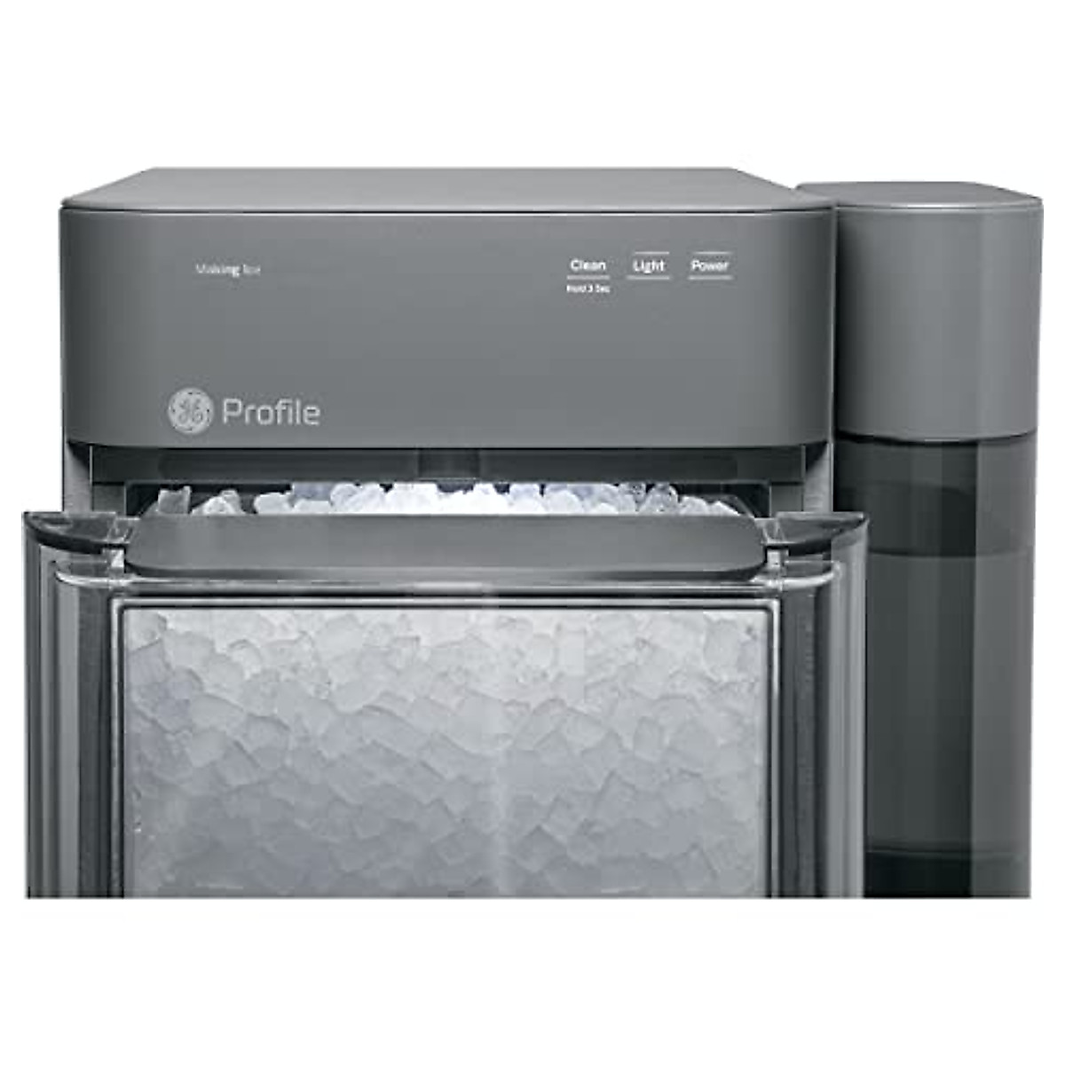 GE Profile Opal 2.0 | Countertop Nugget Ice Maker with Side Tank | Ice Machine with WiFi Connectivity | Smart Home Kitchen Essentials | Stainless Steel