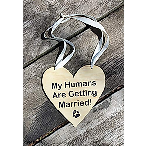 Pulse Brands Engagement Photo Prop Sign - My Humans are Getting Married - Engagement Gifts - Bride to Be - Engaged - Engagement Gifts for Couples