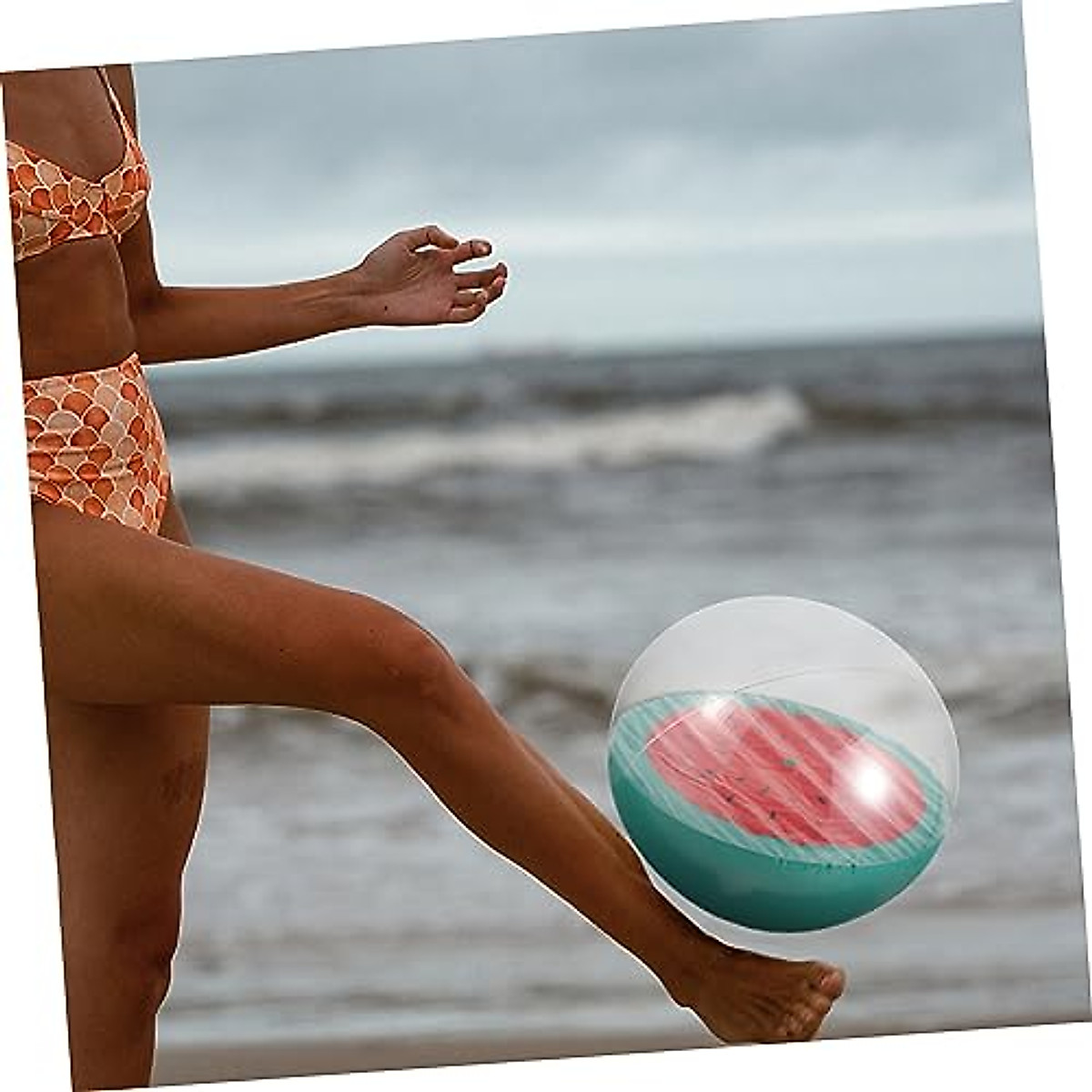 Alasum 1pc Watermelon Beach Ball Outside Toy Kids Swimming Pool Beach Balls for Kids Beach Pool Party Toy Summer Water Toy Watermelon Water Ball Inflatable Beach Ball Toy Inflatable Ball