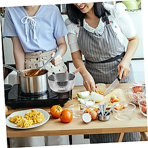 SHOWERORO Stainless Steel Snow Pan Metal Sauce Pan Japanese Pot Ramen Cooker Japanese Saucepan Yukihira Saucepan Stainless Steel Yukihira Pan Nonstick Sauce Pan Milk Non Stick Pan Baby Wood