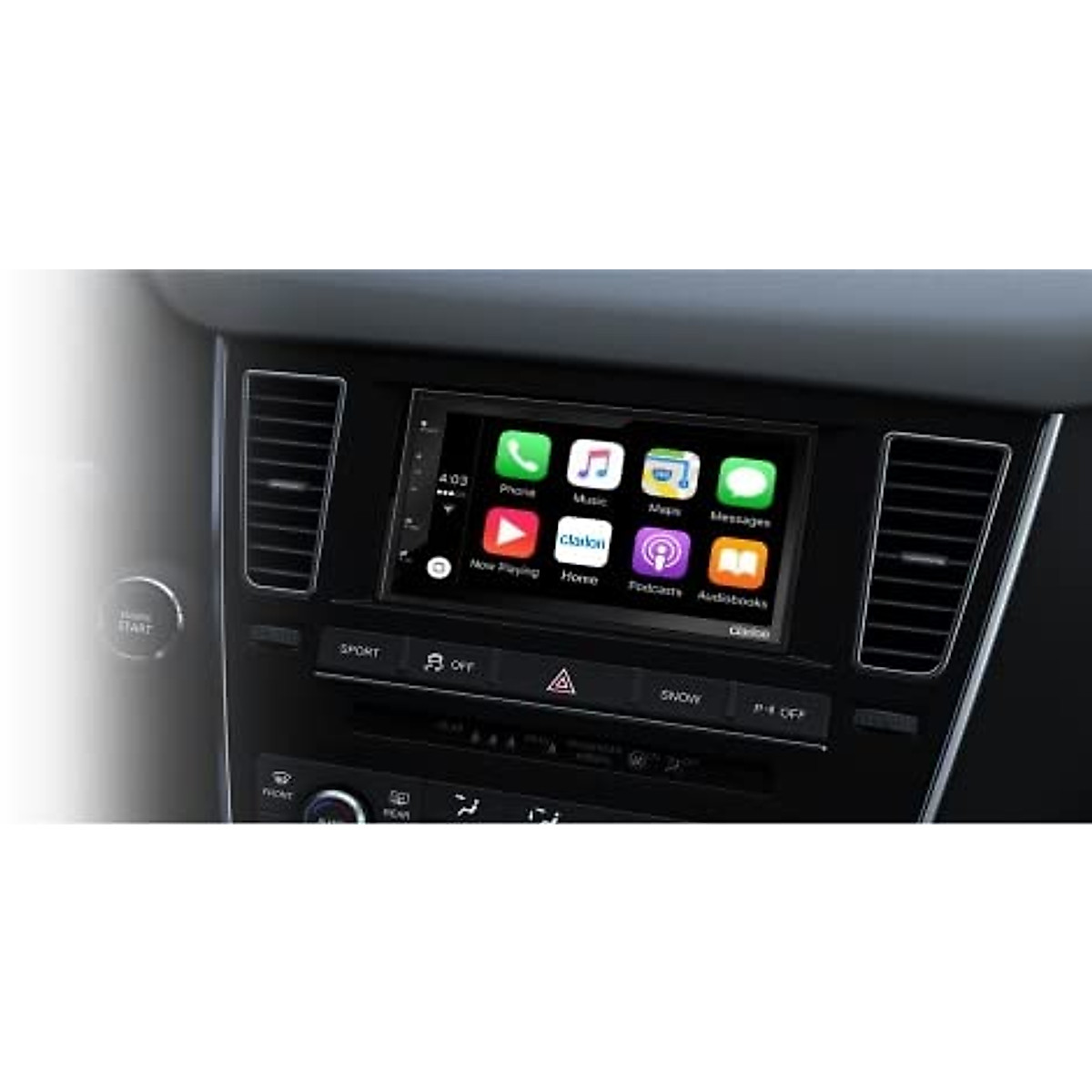 Clarion FX450 Car Stereo Car-Truck-SUV Radio 2 DIN Touch Screen, Apple Car Play and Android Auto, Bluetooth, 50 WTS x 4, AM-FM, Rear View Camera Input