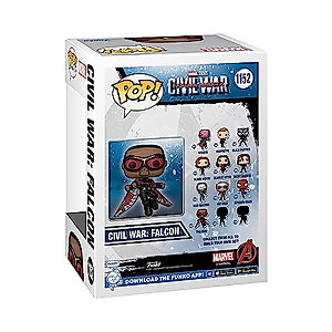 Funko Pop Marvel: Captain America: Civil War Build A Scene - Falcon Figure 10 of 12 - Amazon Exclusive - Collectable Vinyl Figure - Gift Idea - Official Merchandise - Toys for Kids & Adults