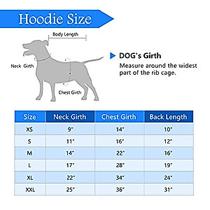 Dog Hoodie Sweater for Dogs Pet Clothes Black Buffalo Plaid Warm and Soft Breathable Cozy(XS)