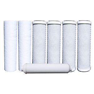 CFS – 7 Pack Replacement Annual Pack Water Filter Kit Includes Carbon Block, Polypropylene Sediment, & Inline Cartridges Compatible with WPRL-58, WP500024, 500024 Models – Removes Bad Taste & Odor