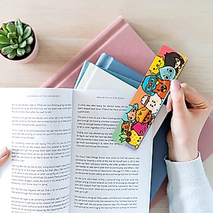 Bookmarks Metal Ruler Toca Reading Game Tassels Bookography Measure Bookworm for Book Bibliophile Gift Reading Christmas Ornament Markers