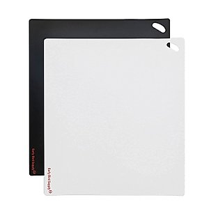 Please review description before purchase. Set of 2 Cutting board mat (Black-White, X-Large 22.5w"x20"hx.040"thick)