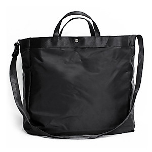 Lightweight Tote Bag for Travel Gym Shopping Work - Black