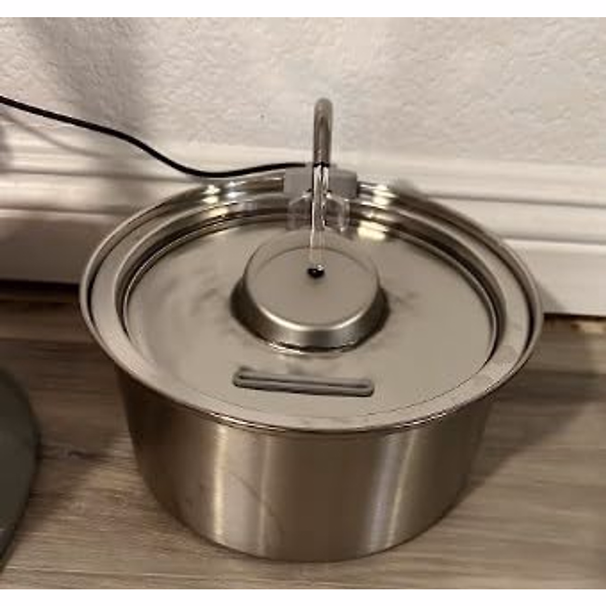 KOOGMOON Cat Water Fountain Stainless Steel, 108oz/3.2L Automatic Cat Fountain, Multi-Filtration, Easy to Clean, Ultra Silent Dog Water Dispenser for Cats, Dogs and Other Pets