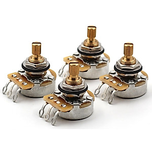 CTS TAOT CUSTOM 525K SHORT Split Shaft Audio Taper Potentiometers - 500K - Set of 4 (4X)
