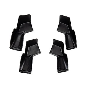 Camco 42323 Gutter Spout with Extension - Pack of 4, Black
