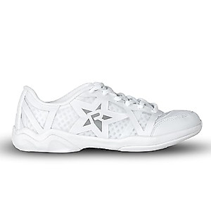 Rebel Athletic Ruthless Cheer Shoe, White, 2 Big Kid