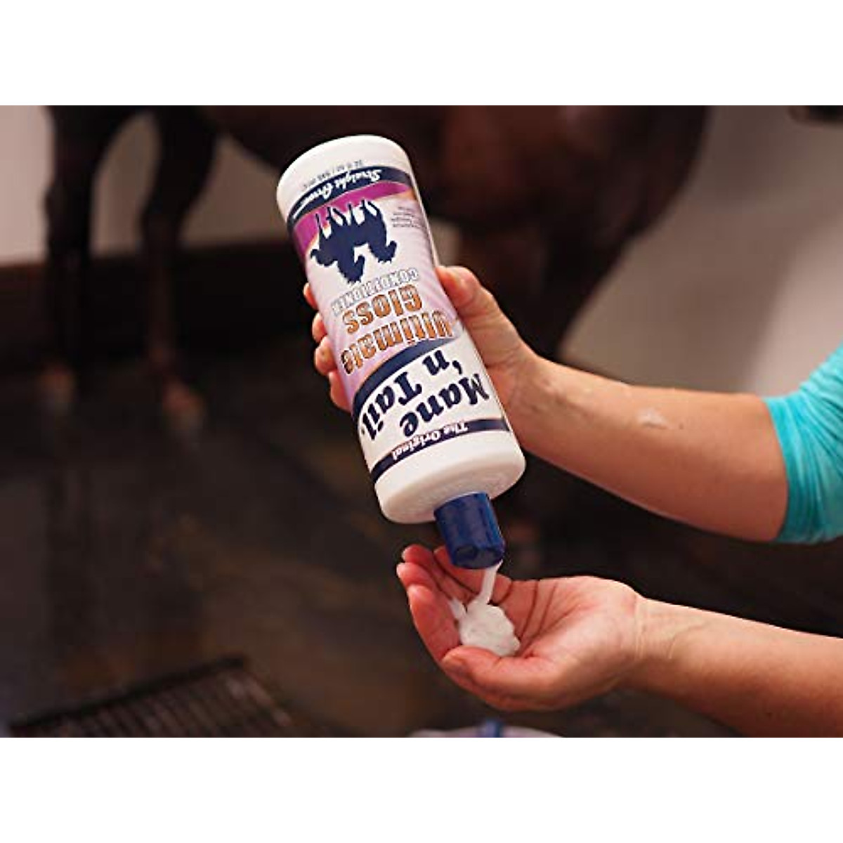 Mane 'n Tail Ultimate Gloss Shampoo and Conditioner 32 Ounce Each with 4 OunceDetangler Spray, Spray 'n White, Spray'n Braid