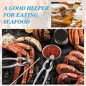41 Pcs Seafood Tools Set Including Lobster Crackers, Stainless Steel Seafood Forks and Storage Bag, Nut Cracker Set Lobster Crackers Opener Shellfish for Kitchen Seafood Party Supplies