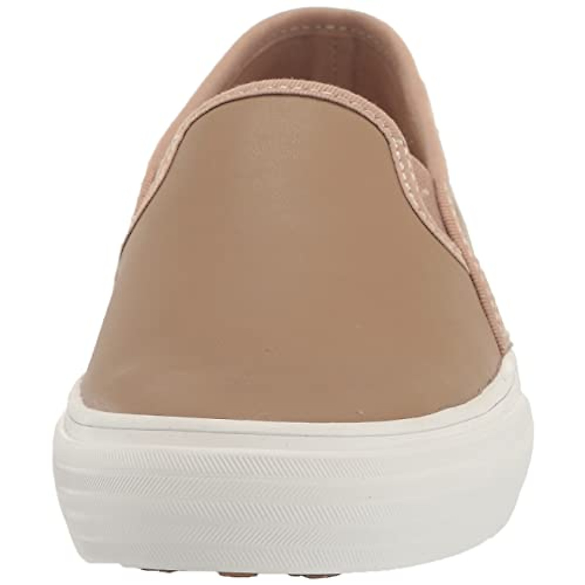 Keds Women's Double Decker Slip ON Sneaker, Tan Leather, 8.5