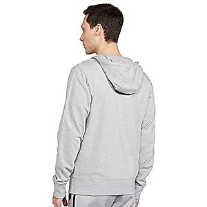 New Balance Men's NB Essentials Stacked Full Zip Hoodie, Athletic Grey, Medium