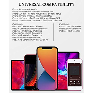 Apple iPhone Charger Cable, 2 Pack Original USB to Lightning Cable Apple MFI Certified 6 Ft, Fast iPhone Charging Cord for iPhone 11/11Pro/11Max/ X/XS/XR/XS Max/8/7/6/5S/SE/