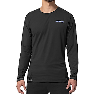 Hayabusa Men's Long Sleeve Training Shirt - Black, Medium