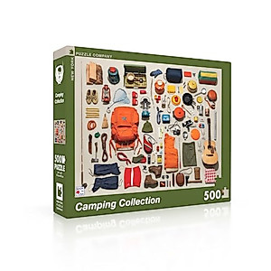 New York Puzzle Company - Jim Golden Camping Equipment - 500 Piece Jigsaw Puzzle