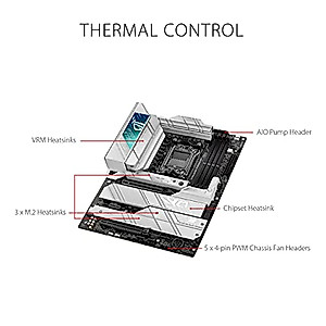 ASUS ROG Strix X670E-A Gaming WiFi 6E Socket AM5 (LGA 1718) Ryzen 7000 Gaming Motherboard(16+2 Power Stages,PCIe® 5.0, DDR5,4xM.2 Slots,USB 3.2 Gen 2x2, WiFi 6E, AI Cooling II)