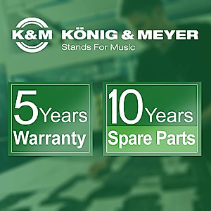 K&M König & Meyer 23600.500.55 Microphone Bar Mount Up to Four Mics or Boom Arms | ⅝” Threaded Connector | Swivels 360° | All One Piece | Steel Construction Made in Germany Black - EU Version