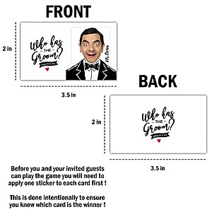 Nopoben Bridal Shower Games - Who Has The Groom Scratch Off Celebrity Cards, Bachelorette Party Games Supplies – 36 Cards(XL01-baica)