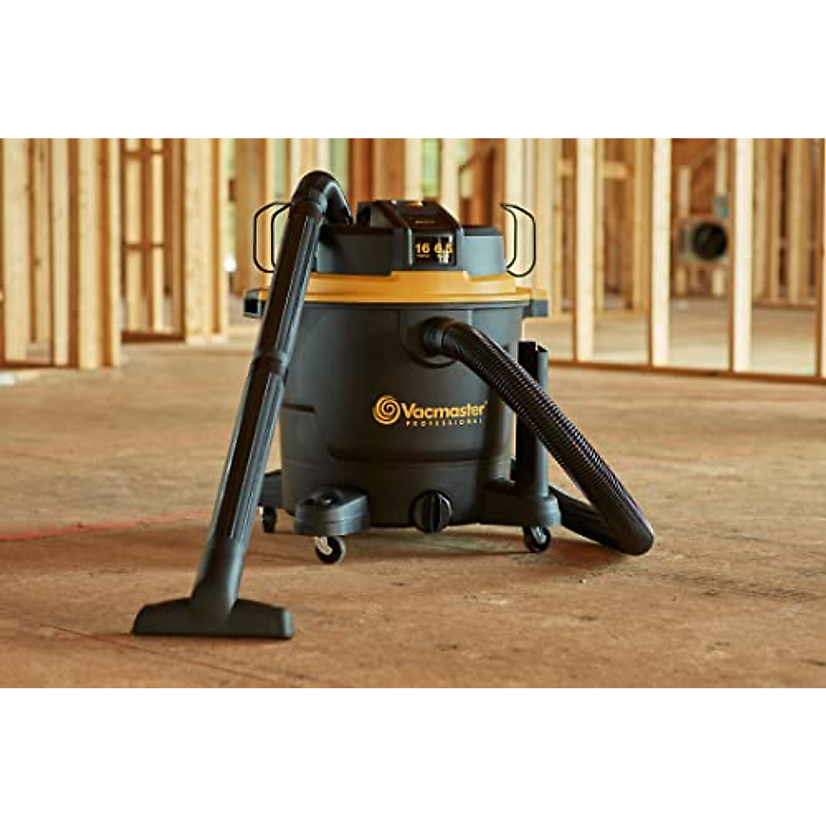 Vacmaster Professional - Wet/Dry Vac, 16 Gallon, Beast Series, 6.5 HP 2-1/2" Hose (VJH1612PF0201), Black