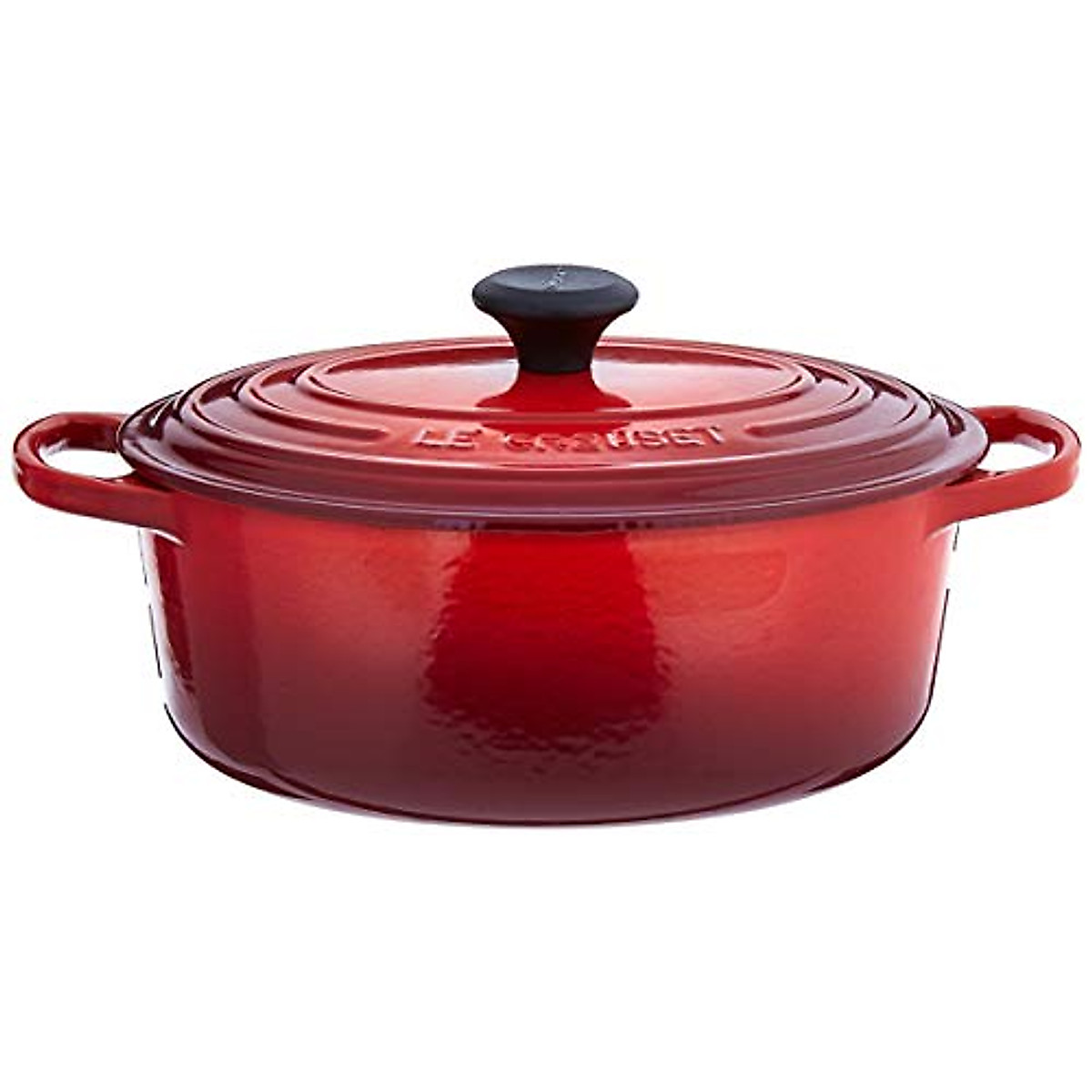 Le Creuset Enameled Cast Iron Signature Oval Dutch Oven, 2.75 qt., Cerise