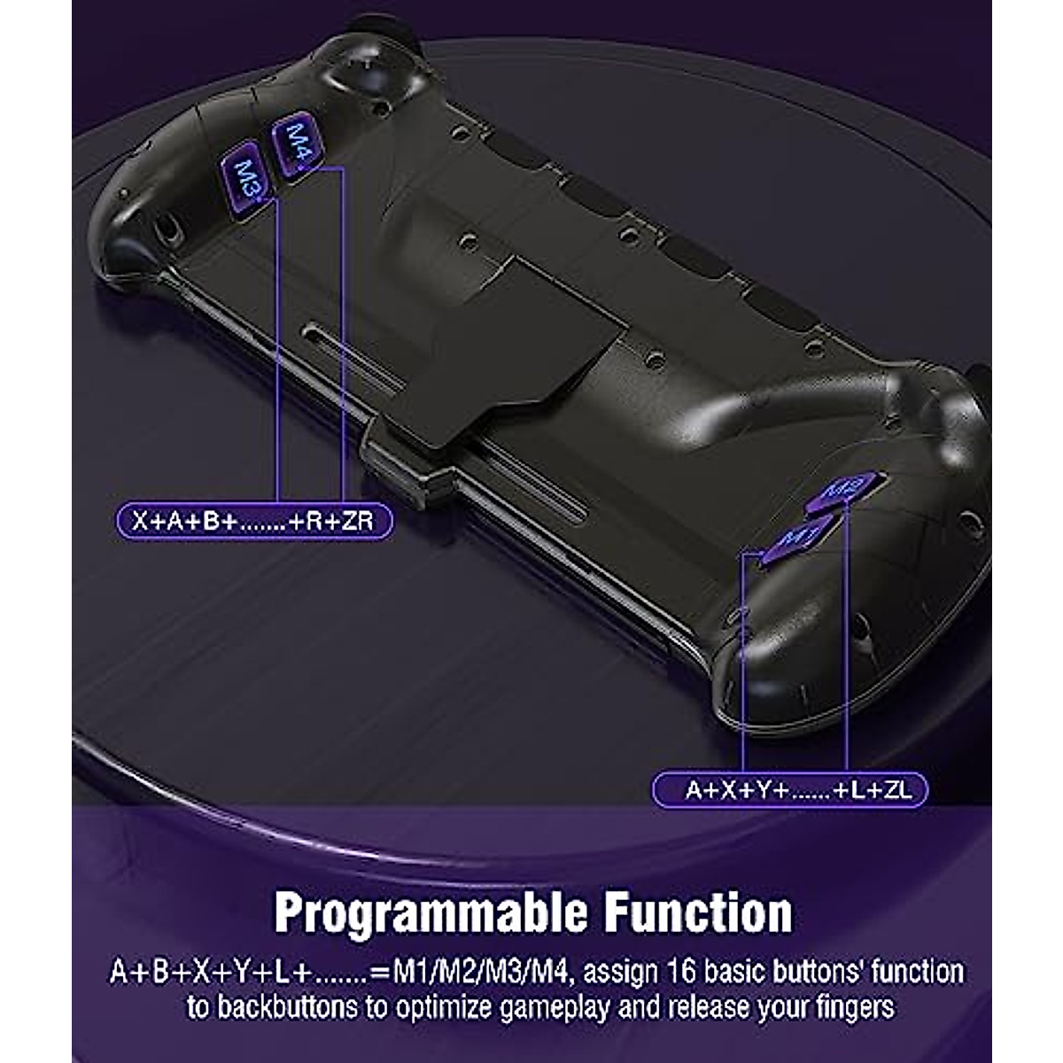 Dobe 𝙎𝙬𝙞𝙩𝙘𝙝 𝘾𝙤𝙣𝙩𝙧𝙤𝙡𝙡𝙚𝙧 𝙛𝙤𝙧 𝙉𝙞𝙣𝙩𝙚𝙣𝙙𝙤 𝙎𝙬𝙞𝙩𝙘𝙝/𝙊𝙇𝙀𝘿, One-Piece Joypad Switch Pro Controller for Handheld Mode, Ergonomic Handheld Switch Grip Controller with 6-Axis Motion Control, Turbo & Mapping