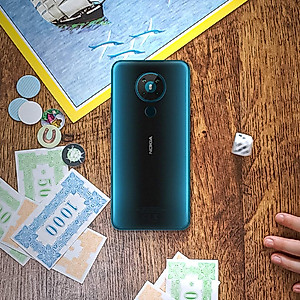 Nokia 5.3 Fully Unlocked Smartphone with 6.55" HD+ Screen, AI-Powered Quad Camera and Android 10, Cyan, 2020 (AT&T/T-Mobile/Cricket/Tracfone/Simple Mobile)