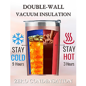 Onebttl Bonus Daughter Gift - 20oz Stainless Steel Travel Mug With Lid and Straw, Rose Gold - Best Bonus Daughter Ever for Birthday, Christmas or Thanksgiving