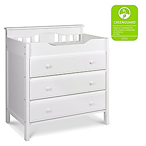 DaVinci Jayden 3-Drawer Changer Dresser in White, Greenguard Gold Certified