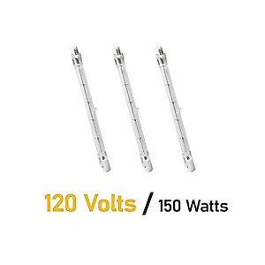 3 Pack TP Lighting J Type T3/78mm, 120V 150W Light Halogen