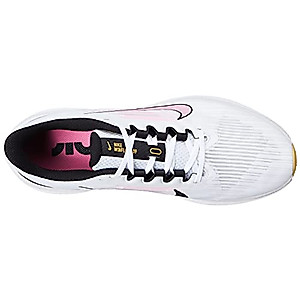 NIKE Women's Sneaker, White Pink Spell Black Wheat Gold, 8