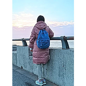 YunZh Denim Backpack Casual Style Lightweight Jeans Backpacks Classic Retro Travel Daypack