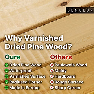 BENOLDY, Gold Metal Frame Wall Mounted Floating Shelf with Pine Wood Rack - Decorative Storage Wall Shelves for Bathroom, Kitchen, Living Room, and Bedroom Organization - 24 Inch