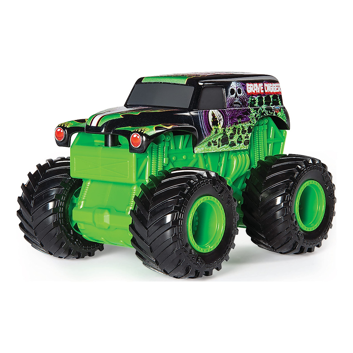Monster Jam, Official Grave Digger Rev ‘N Roar Monster Truck, 1:43 Scale