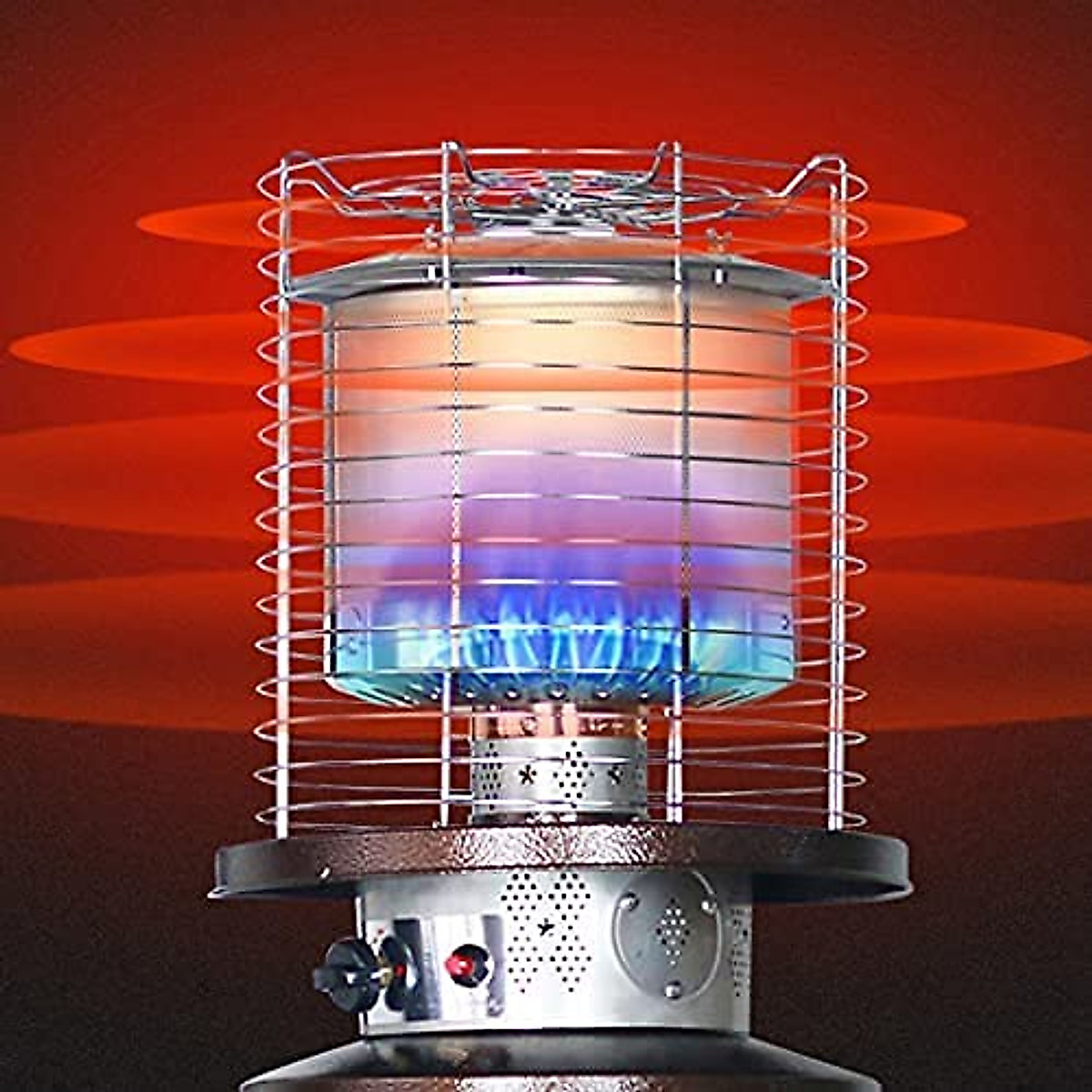 Haieshop Outdoor Patio Heater Outdoor Infrared Heater 48000 BTU Propane Patio Heater Standing Outdoor Heater with Auto Shut Off & Tip-Over Protection, for Garden Wedding Dinner Party 820