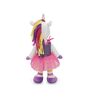 Playtime by Eimmie Plushible Plush Rag Dolls for Girls - Unicorn Baby Doll Stuffed Animals - Toys for Toddlers 4-6 Years Old - Soft Fabric Body - Unicorn for Girls - 14 Inch