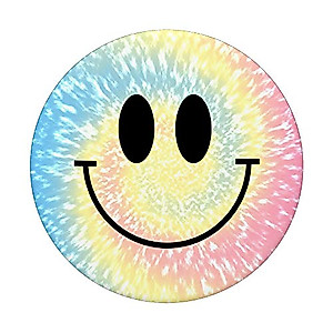 Smiling Face Psychedelic Hippy Happy Smile Emoticon Pastel PopSockets Swappable PopGrip