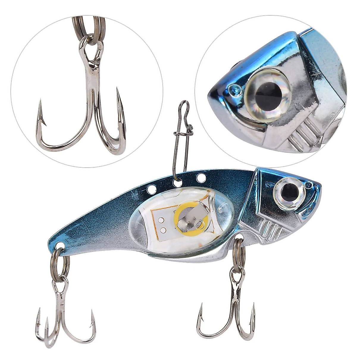 ZPSHYD 2 PCS Fishing Lure Light, Underwater Night Light lamp Fishing Tackle Attractor Bait Fish Tool Accessories