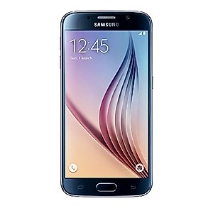 Samsung G920F Galaxy S6 Unlocked Smartphone GSM 4G LTE Octa-Core International Version, No Warranty - Sapphire Black