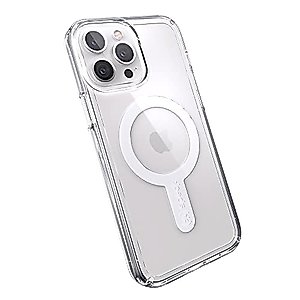 Speck iPhone 13 Pro Max Case - Drop Protection Fits iPhone 12 Pro Max & iPhone 13 Pro Max Phones - Clear Case, Built for MagSafe - Anti-Yellowing & Anti-Fade with Dual Layer Slim Design - GemShell